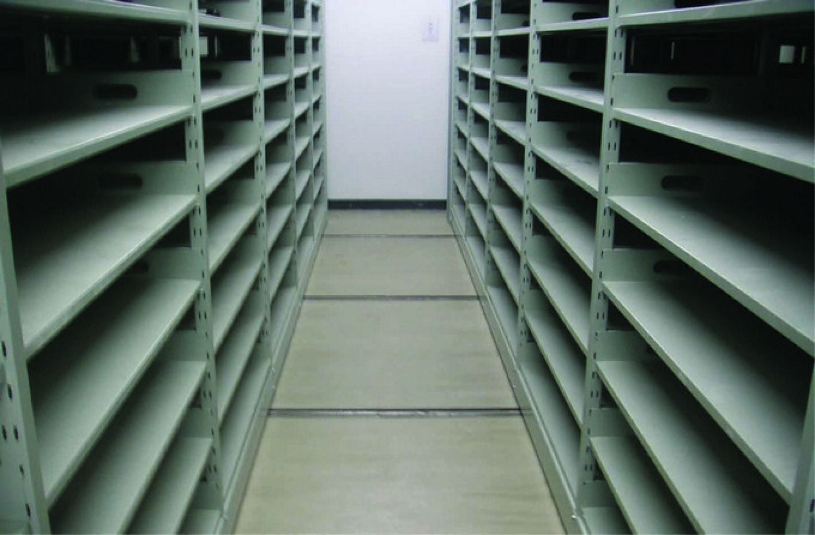 Industrial floor in books storage area of National Library | Saint ...