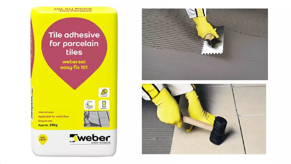 Weber Malaysia Launches New Porcelain Tile Adhesive - weberset easy fix ...